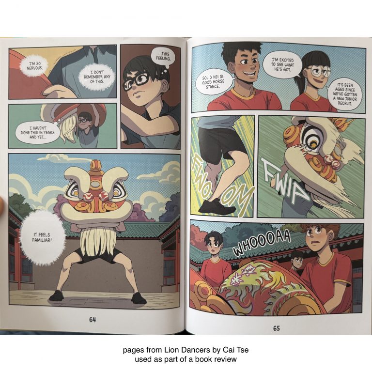 Graphic Novel Review: Lion Dancers by Cai Tse – LIBRARY COMIC
