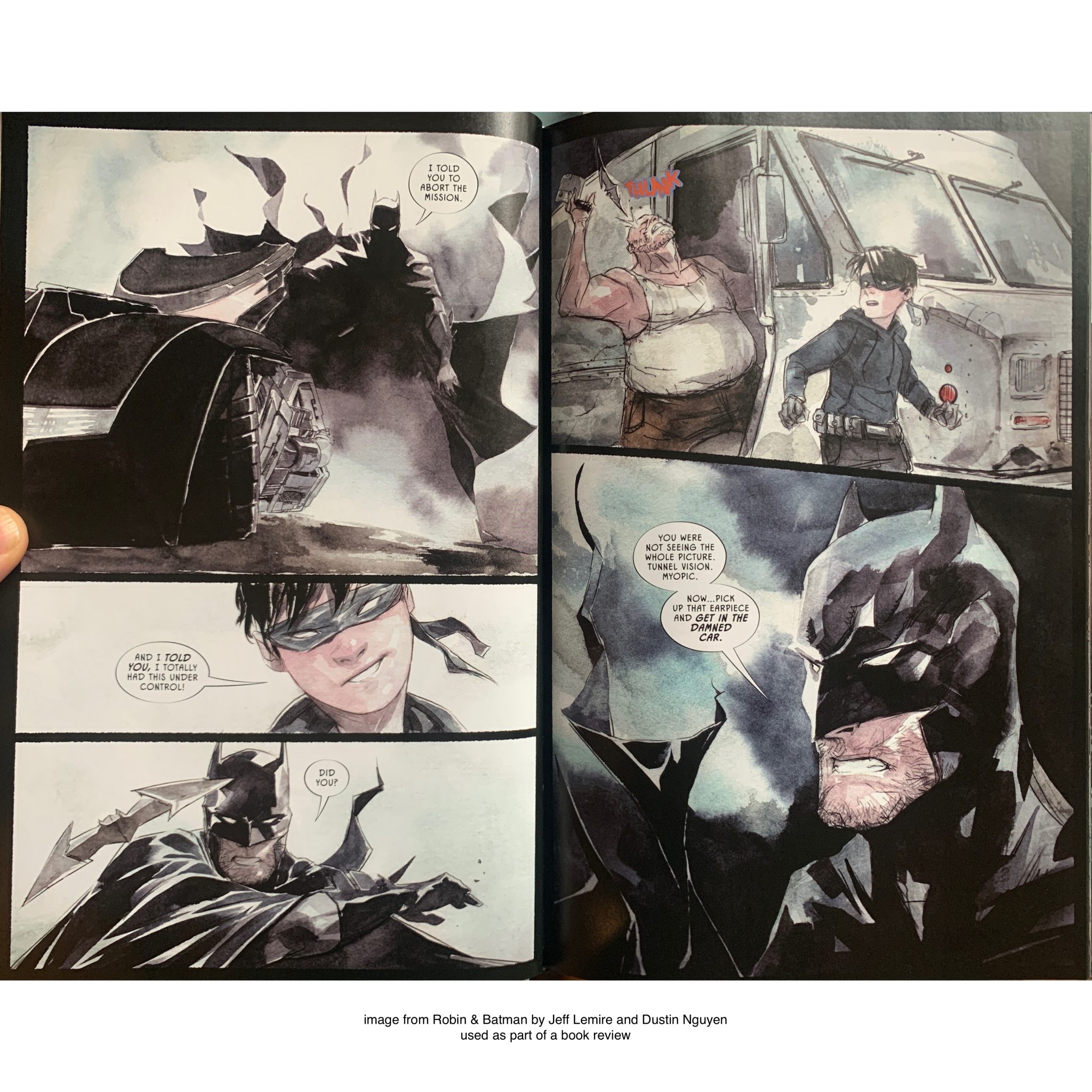 Graphic Novel Review: Robin & Batman by Jeff Lemire and Dustin Nguyen